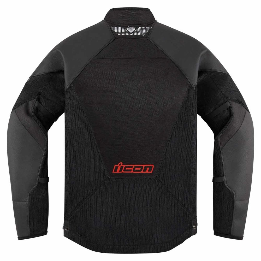 Icon Mesh AF Leather Jacket - Red | Motorsport Freaks